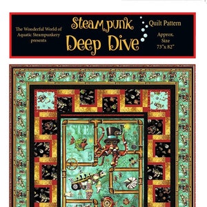 Steampunk Deep Dive Quilt Quilting Pattern, From Desiree's Designs ...