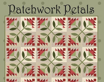 Poinsettia Quilt Quilting Pattern From All Through the Night | Etsy