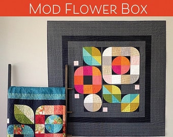 Mod Flower Box Quilt Pattern From Robin Pickens - Etsy