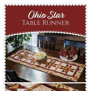 Ohio Star Table Runner Quilting Pattern From Shabby Fabrics BRAND NEW ...