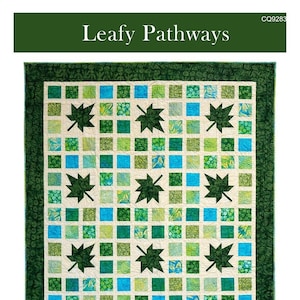 Leafy Pathways Quilt Quilting Pattern, From Canuck Quilter Designs ...
