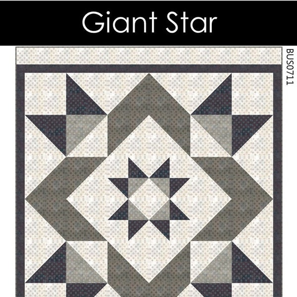 Giant Star Quilt Pattern - Etsy