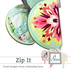 Zip It, A Simple Zippered Bag Sewing Pattern From Sewn Wyoming BRAND ...