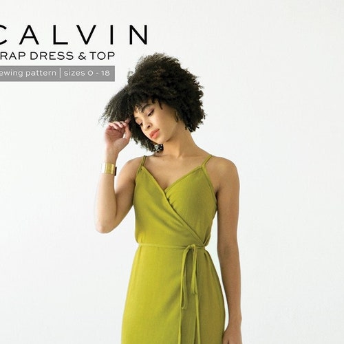 Calvin Wrap Dress and Top Sewing Pattern Make Sizes 0-18 - Etsy
