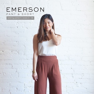 Emerson Pant and Short Sewing Pattern, Make Sizes 0-18, From True Bias ...