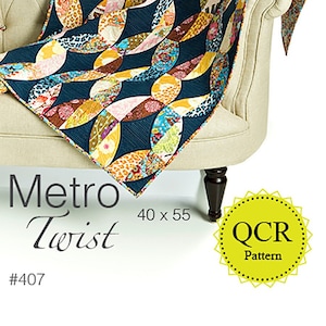 QCR- Metro Twist Quilt, A Pieced Quilting Pattern by Sew Kind of ...