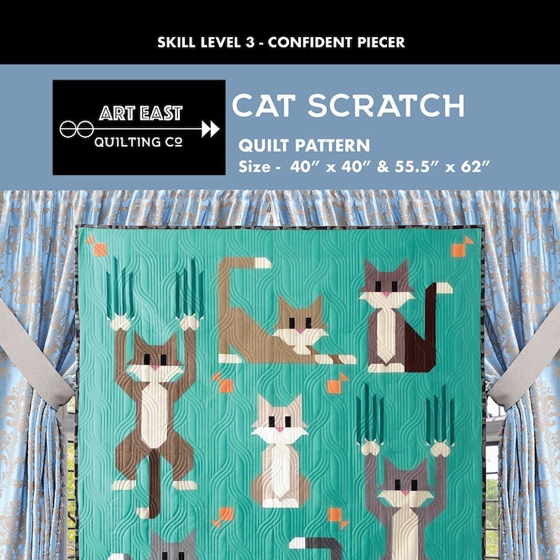 Cat Quilt Pattern - Etsy