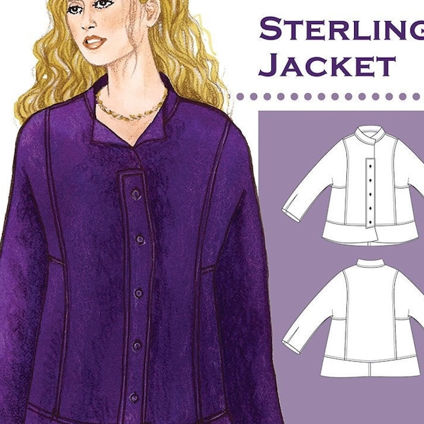 The Sewing Workshop PDF Sewing Pattern Ikina Two Jacket, Sizes Xs, S, M ...