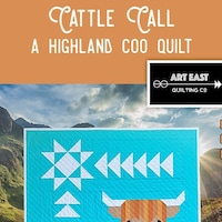 Mini Coos A Highland Coo Quilt Pattern by Art East Quilting Co ...