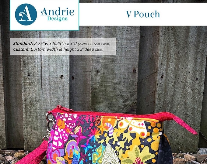 V Pouch Bag Purse Sewing Pattern From Andrie Designs BRAND - Etsy