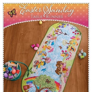 Easter Sunday Table Runner Sewing and Applique Pattern From Shabby ...