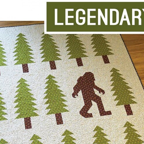 Legendary Bigfoot Sasquatch in the Forest Patchwork Quilt - Etsy