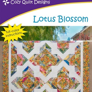 Lotus Blossom Quilt Quilting Pattern From Cozy Quilt Designs BRAND NEW ...