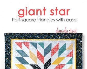 Giant Star Quilt Pattern - Etsy