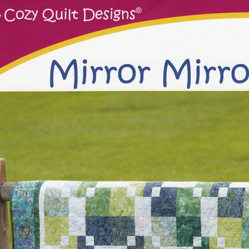 Mirror Mirror Quilt Quilting Pattern A Fat Quarters Anonymous - Etsy