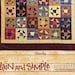 Plain and Simple Softcover Book of Quilting and Sewing Patterns, From ...