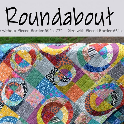 Roundabout Quilt Quilting Pattern From Saginaw Street Quilts - Etsy
