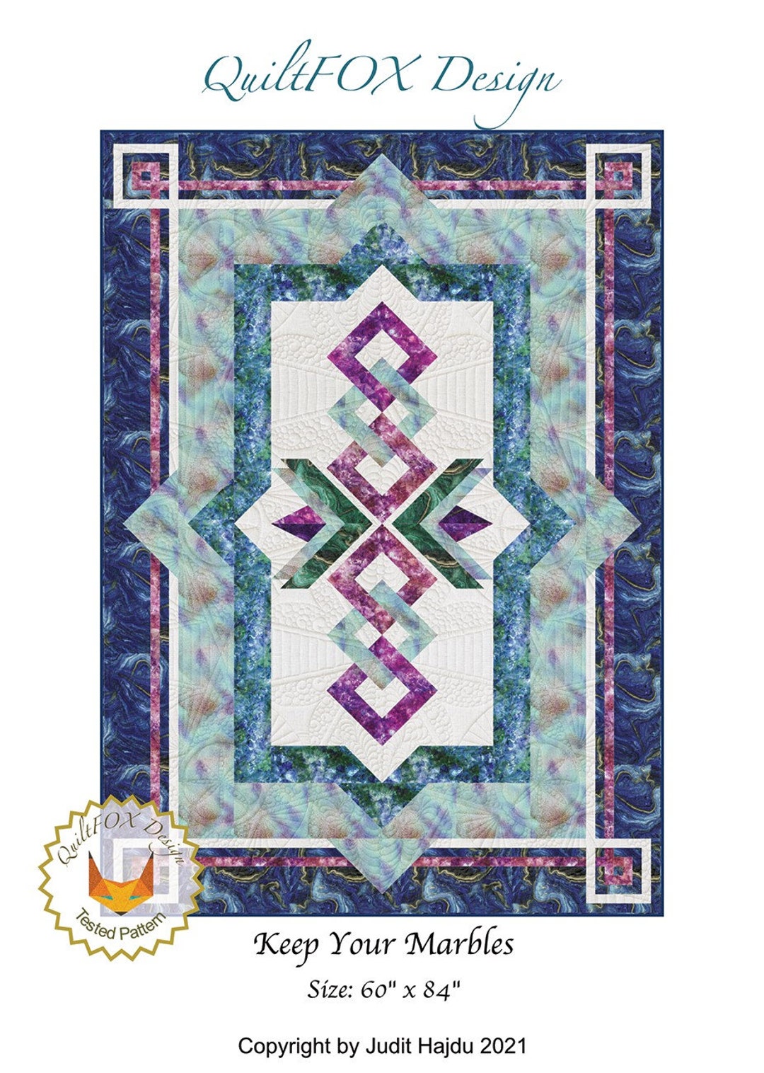Keep Your Marbles Quilt Quilting Pattern, From Quiltfox Designs BRAND ...