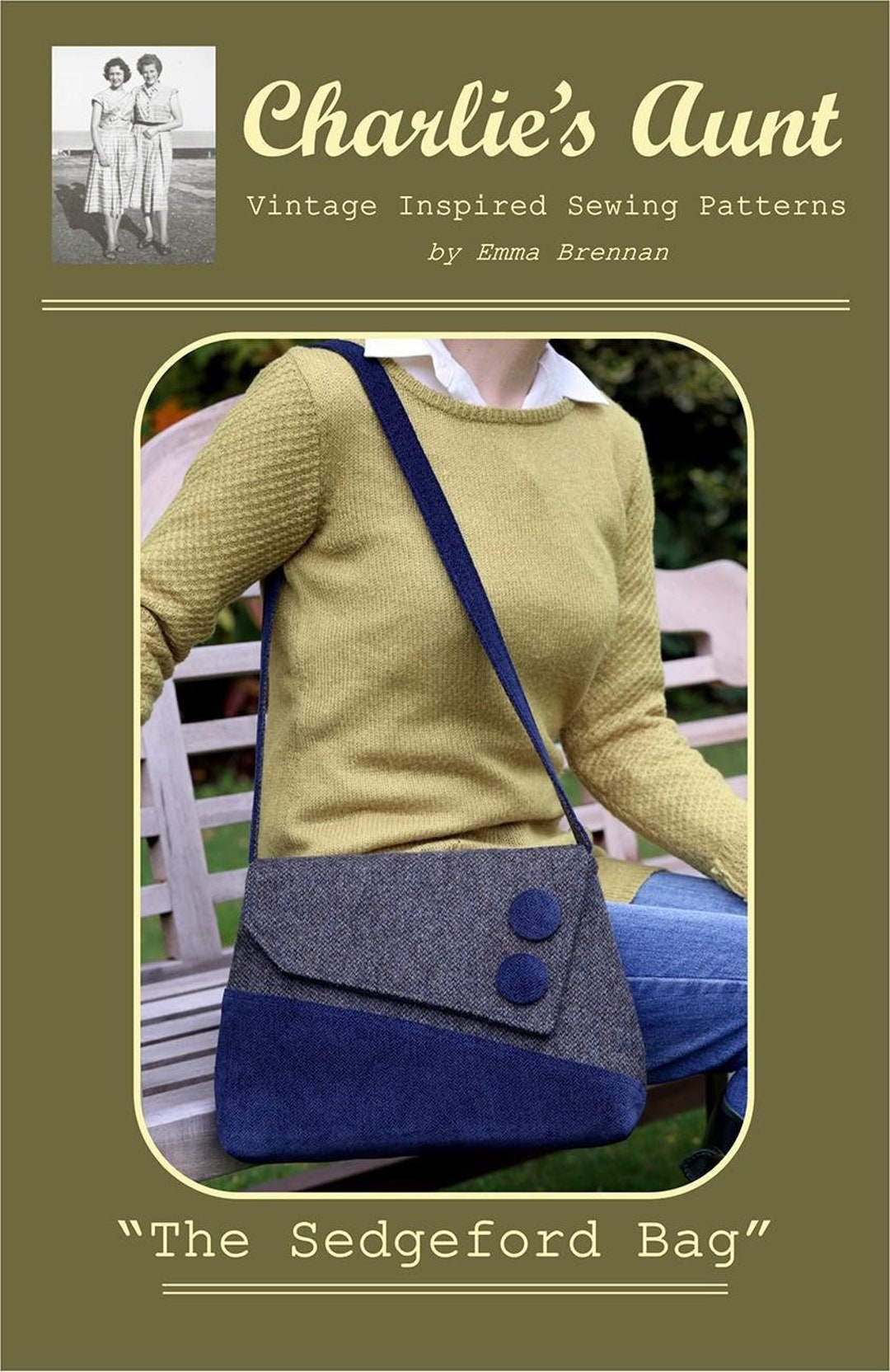 The Sedgeford Bag Purse Sewing Pattern, From Charlie's Aunt Patterns ...