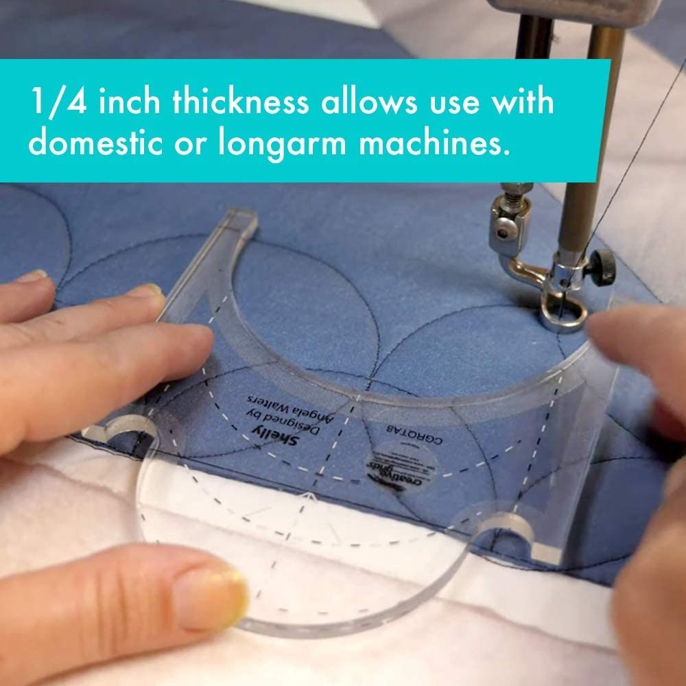 Shelly Machine Quilting Tool Template Ruler From Creative - Etsy