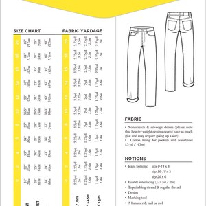 Morgan Boyfriend Jeans Sewing Pattern, Sizes 0-20, From Closet Core ...