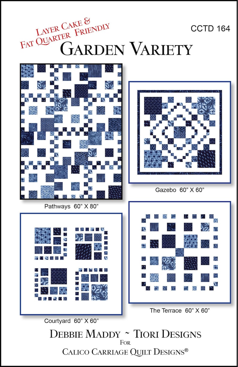 Garden Variety Quilt Quilting Pattern From Calico Carriage - Etsy
