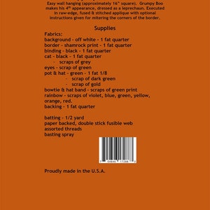 Grumpy Leprechaun Kitty Quilt Quilting Pattern From Trouble and Boo ...