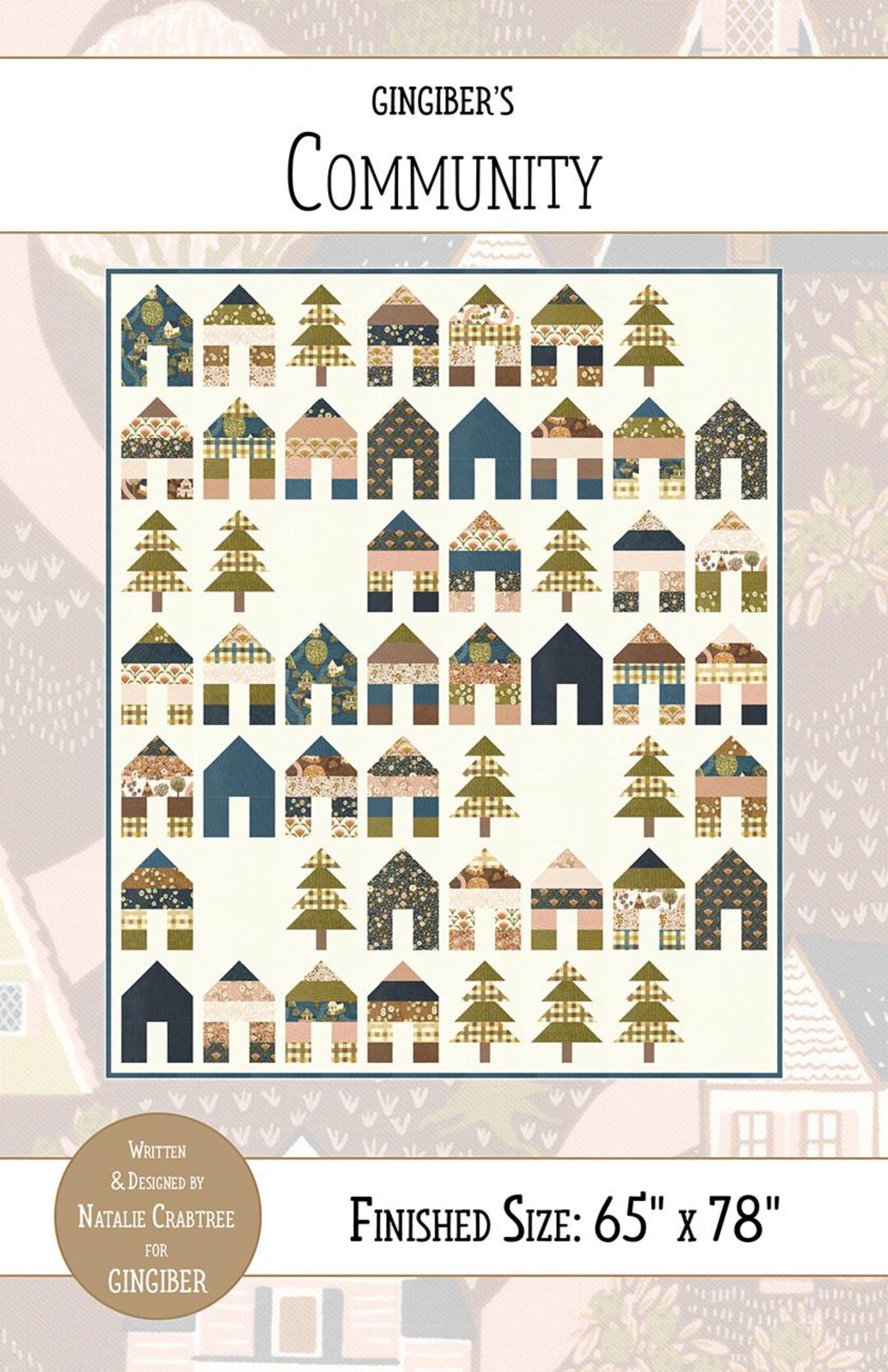 Community Quilt Quilting Pattern, From Gingiber BRAND NEW, Please See ...