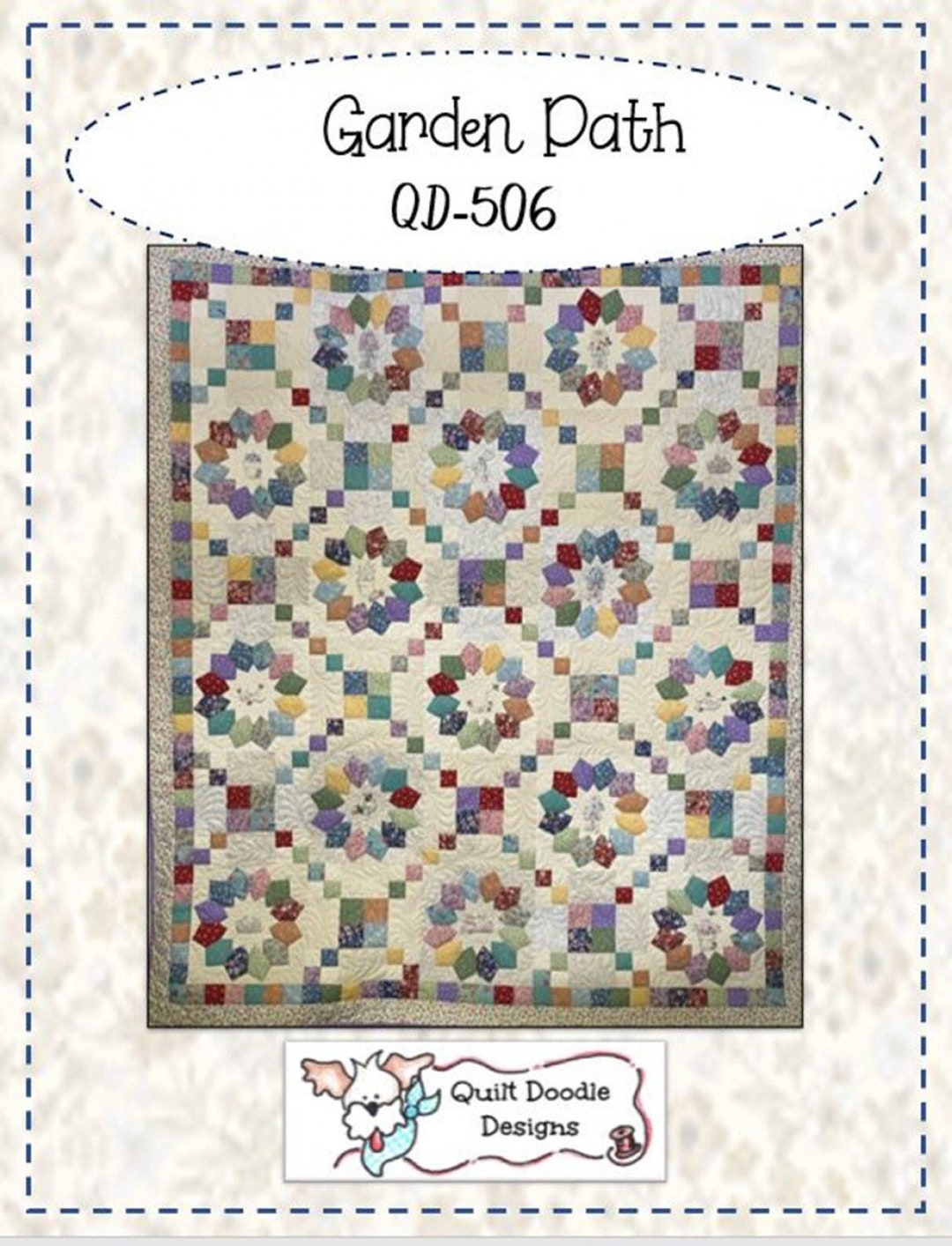Garden Path Quilting Sewing Pattern, From Quilt Doodle Designs NEW ...