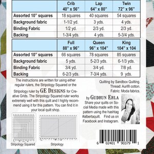 Alberta Quilt Pieced Quilting Pattern From G.E. Quilt Designs BRAND NEW ...