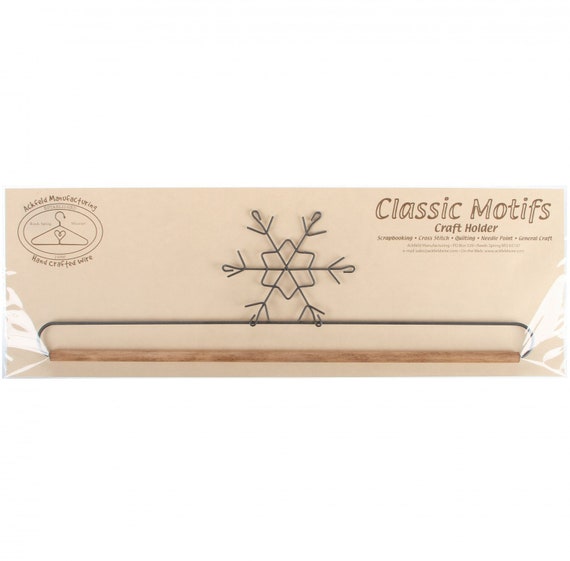 16 Inch Snowflake Shaped Project Holder or Quilt Hanger Dark - Etsy