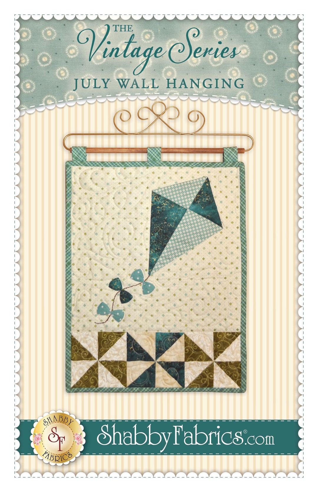 The Vintage Series July Kite Wall Hanging Quilting Pattern From Shabby ...