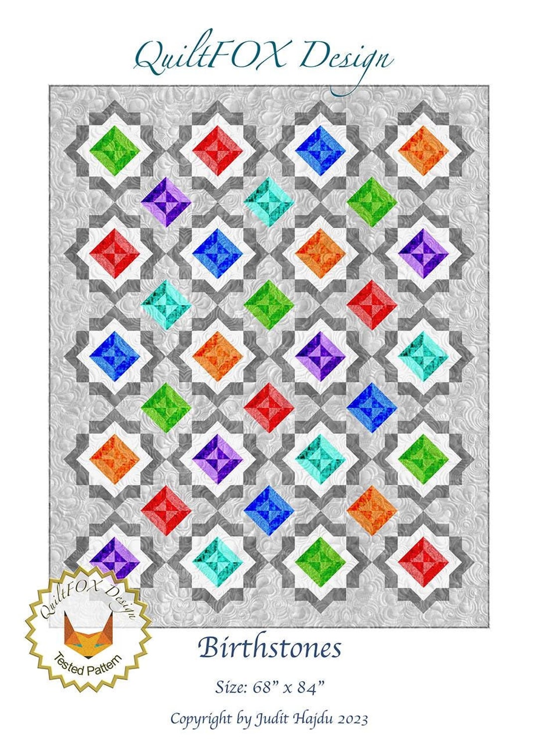 Birthstones Quilt Quilting Pattern, From Quiltfox Designs BRAND NEW ...