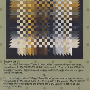 Over and Down Under Quilt Quilting Pattern From All Through the Night ...