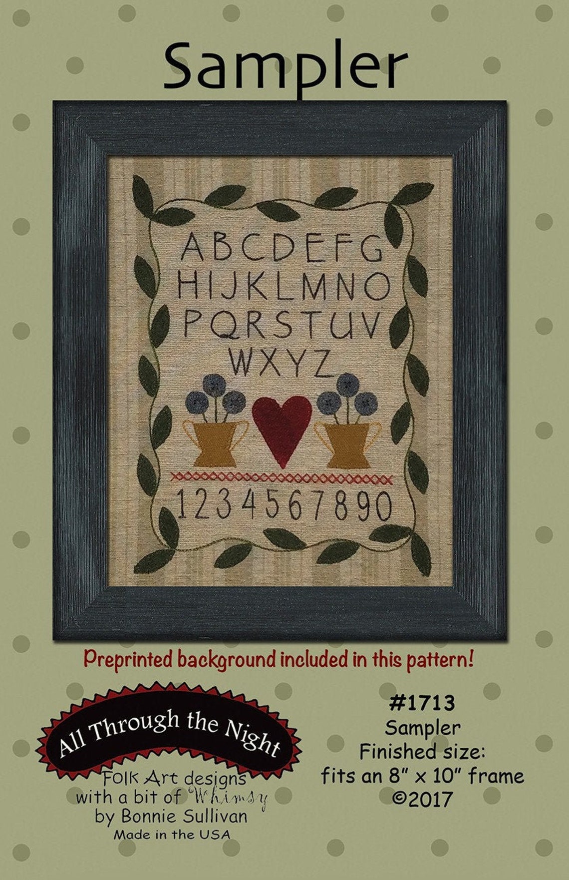 Sampler Sewing and Embroidery Pattern From All Through the | Etsy