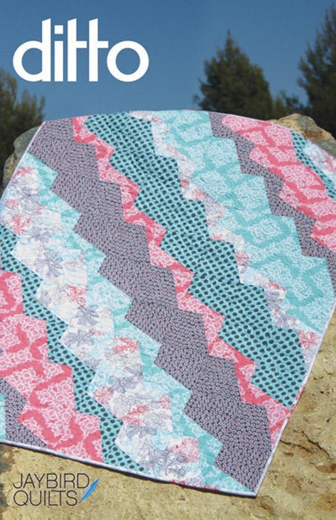 Ditto Pieced Quilt Quilting Pattern From Jaybird Quilts BRAND - Etsy