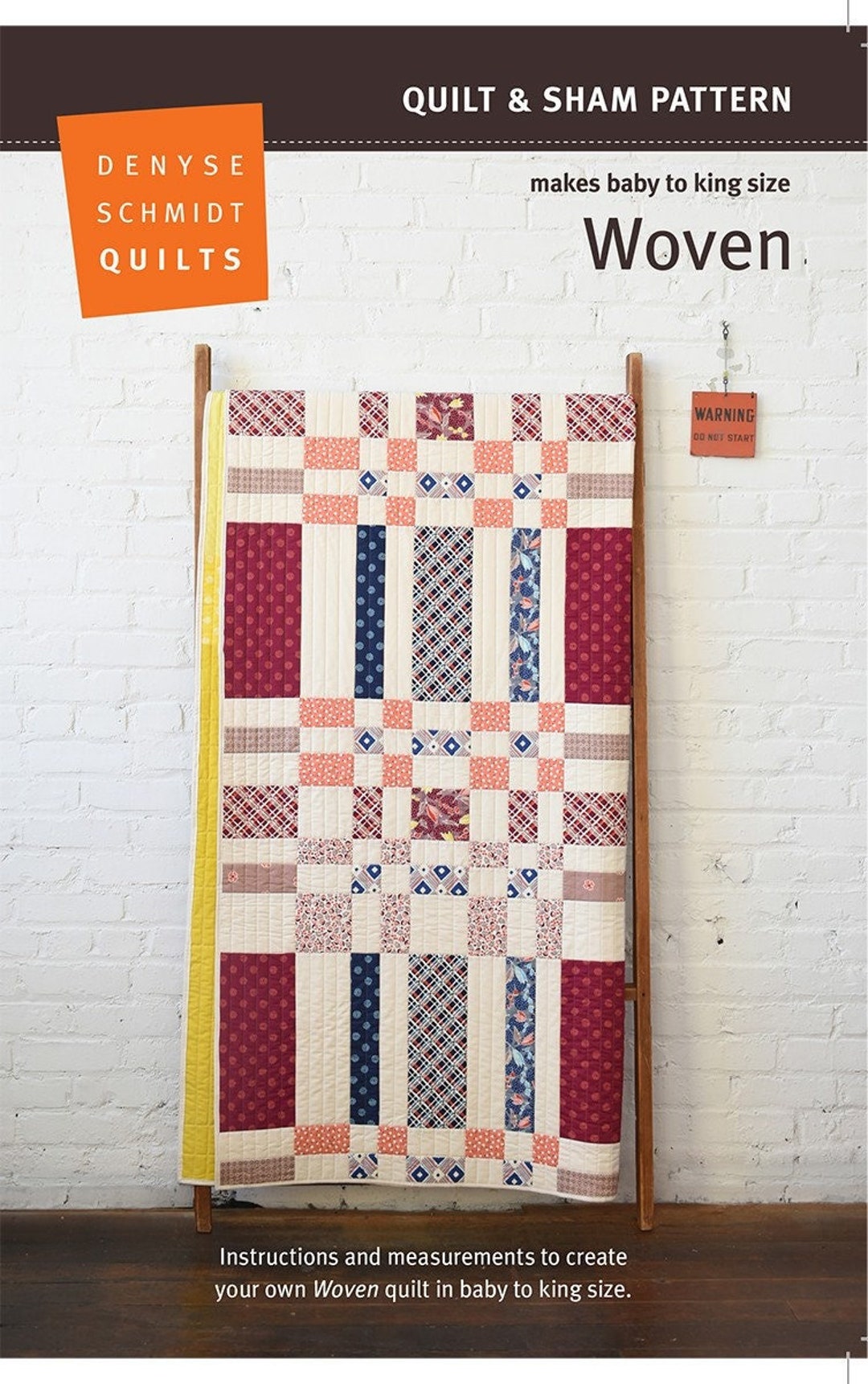 Woven Quilt Quilting Pattern, From Denyse Schmidt Quilts BRAND NEW ...