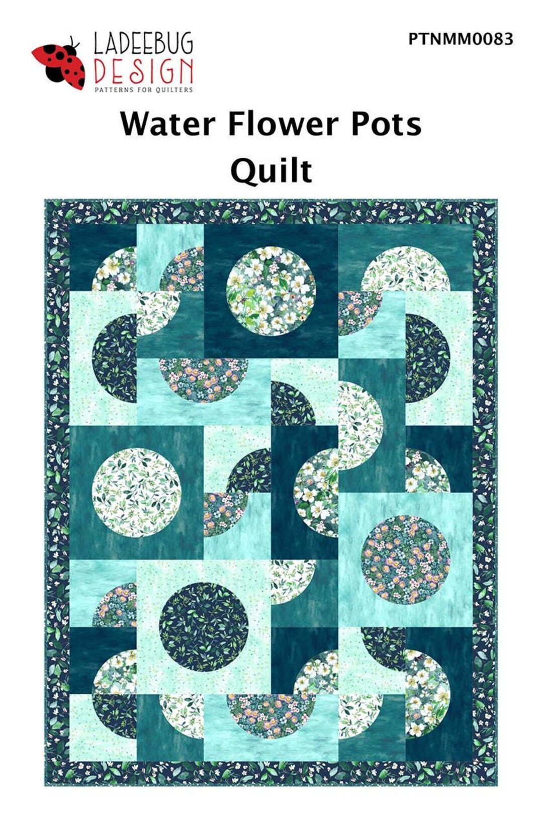 Water Flower Pots Quilt Quilting Pattern, From Ladeebug Designs BRAND ...