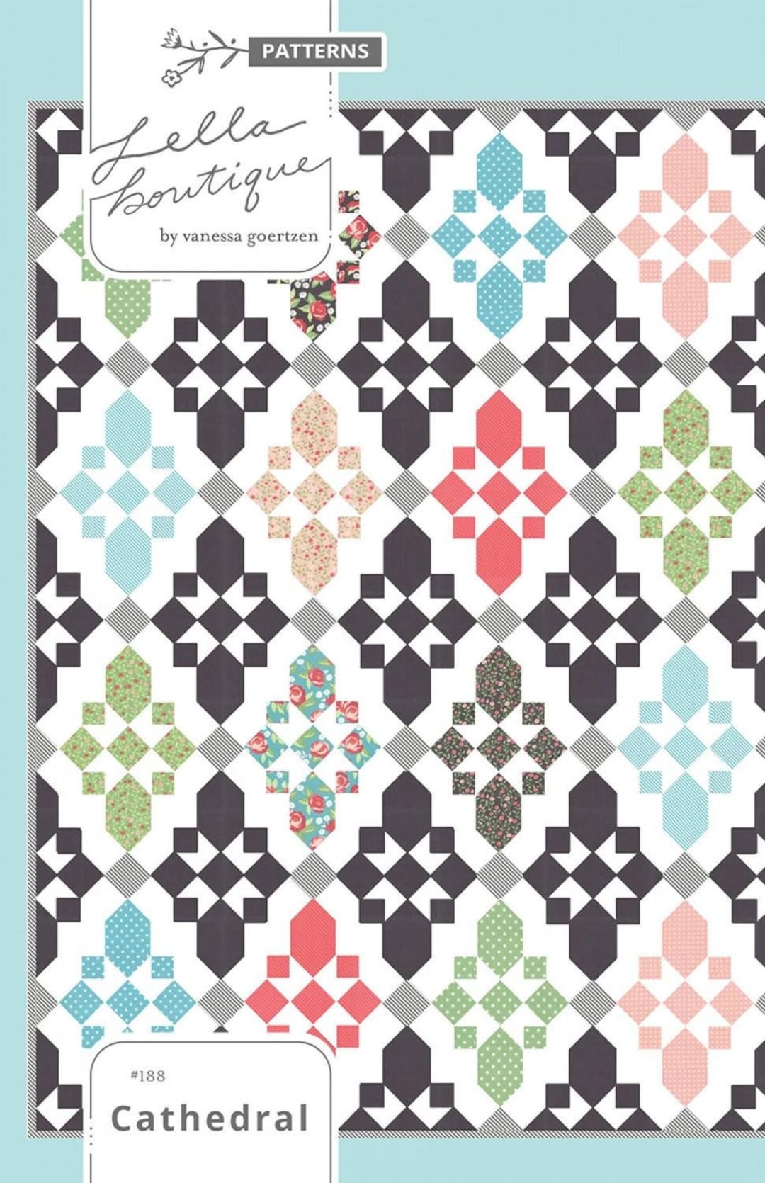 Cathedral Quilt Quilting Pattern, From Lella Boutique Patterns, Please ...