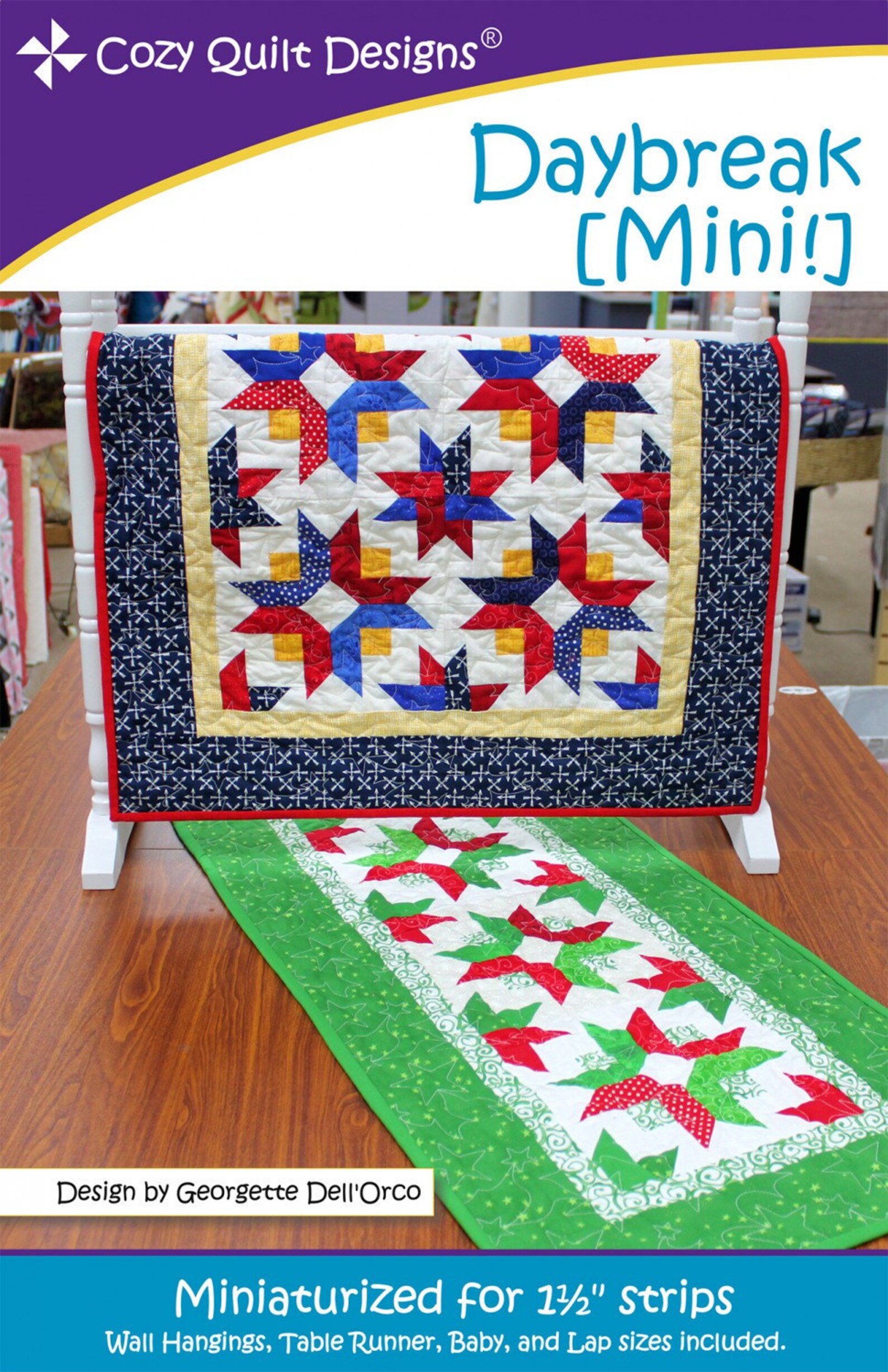 Daybreak Mini Quilt Quilting Pattern, From Cozy Quilt Designs NEW - Etsy