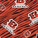 NFL Cincinnati Bengals Stripes and Tigers Football Cotton Fabric Priced ...