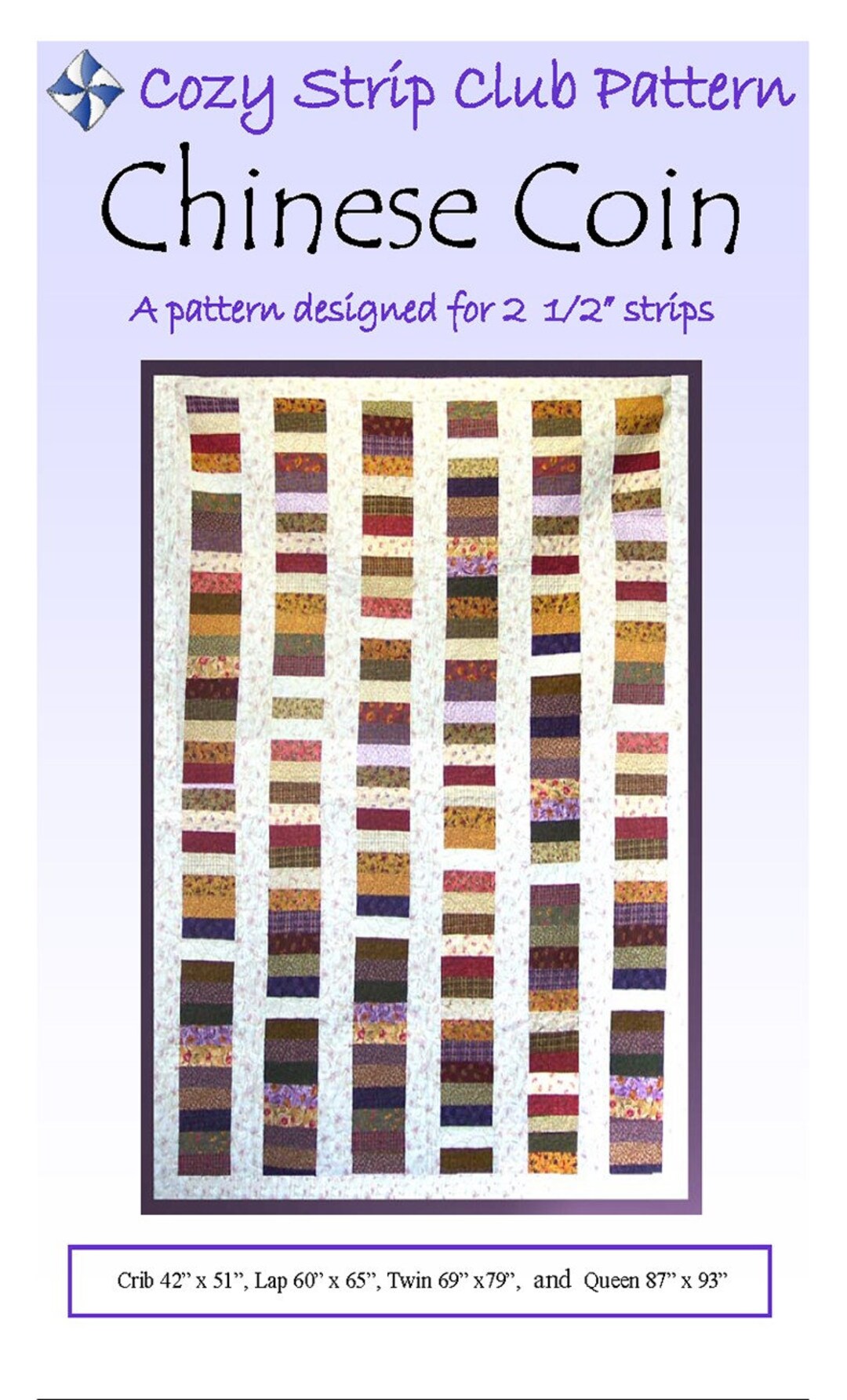 Chinese Coin Quilt Quilting and Sewing Pattern, From Cozy Quilt Designs NEW, Please See ...