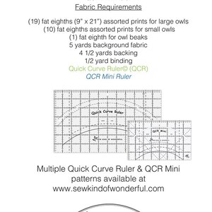 QCR Mini- Mod Owls Quilt, A Pieced Quilting Pattern by Sew Kind of ...