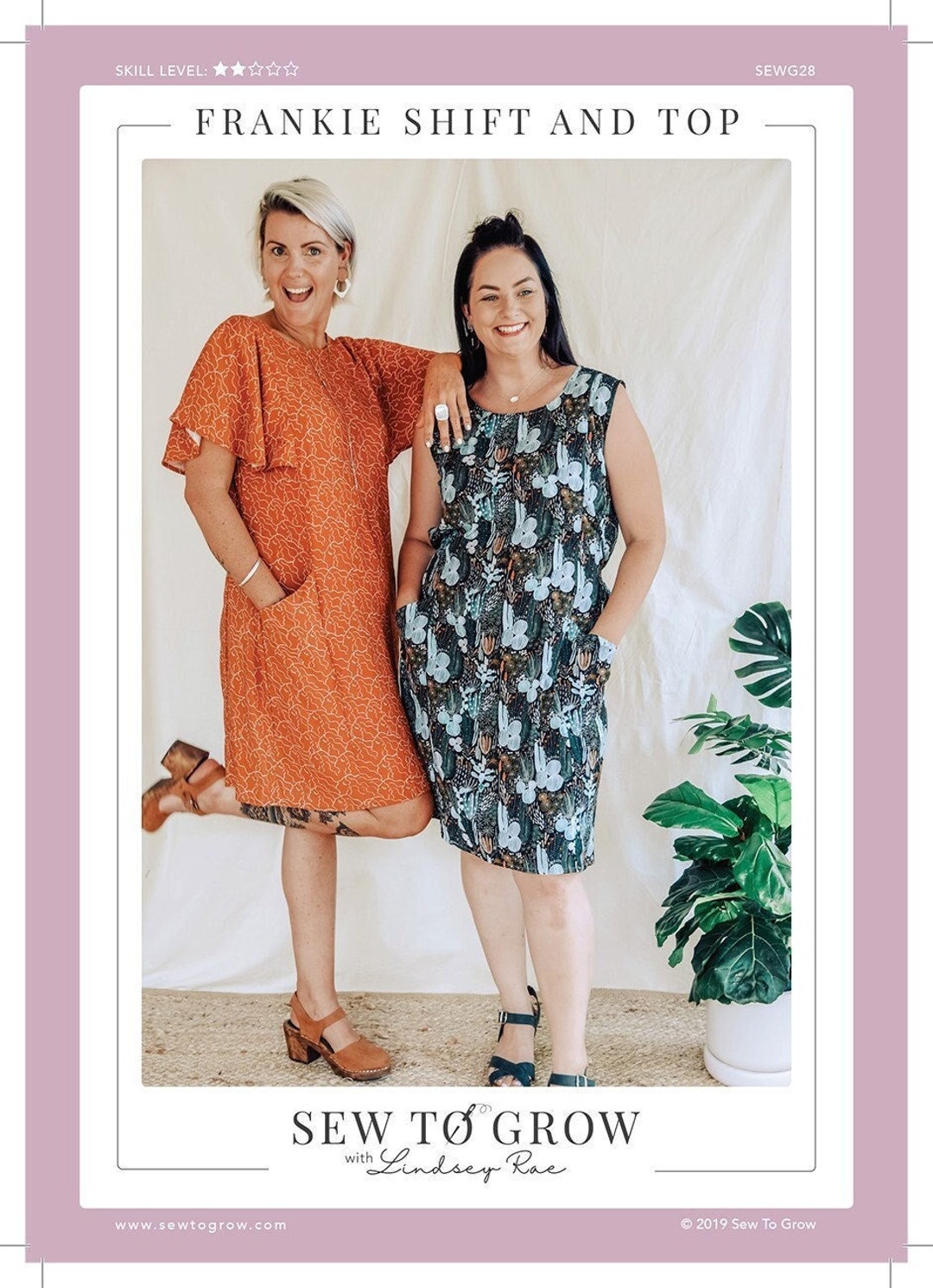Frankie Shift Dress and Top Sewing Pattern, From Sew to Grow Patterns ...