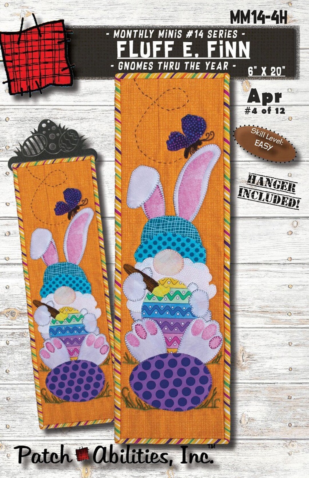 Fluff E. Finn April Wall Hanging Pattern, Includes Hanger From Patch ...