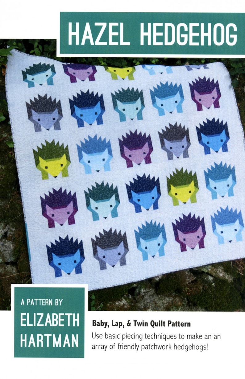 Hazel Hedgehog Patchwork Quilt Quilting Pattern From - Etsy