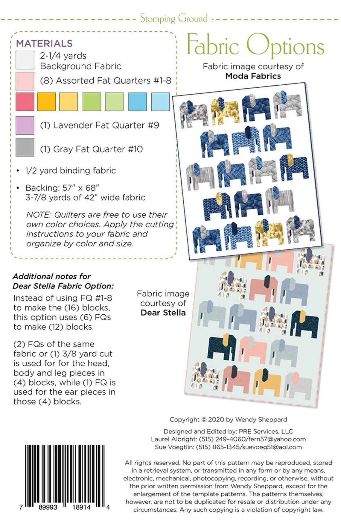 Stomping Ground Elephant Quilt Quilting Pattern, From Wendy Sheppard ...