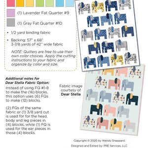 Stomping Ground Elephant Quilt Quilting Pattern, From Wendy Sheppard ...