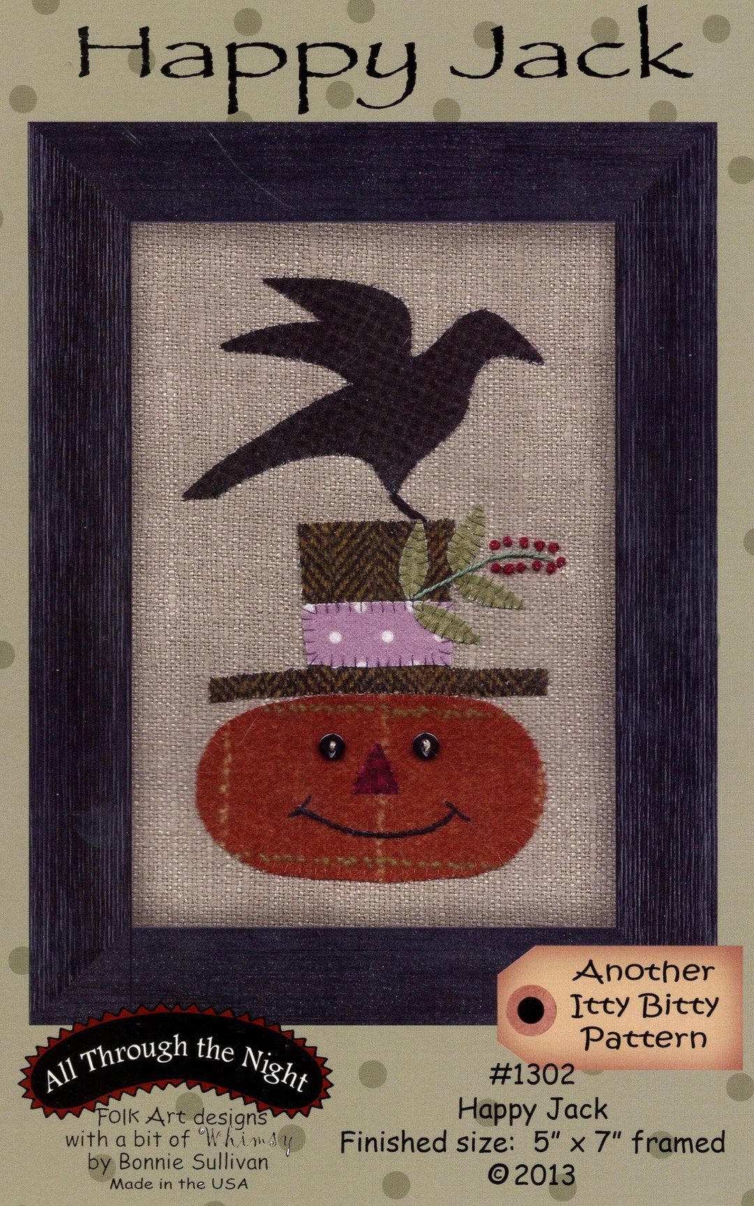 Happy Jack Sewing Pattern From All Through the Night BRAND NEW, See Description and Pictures for ...