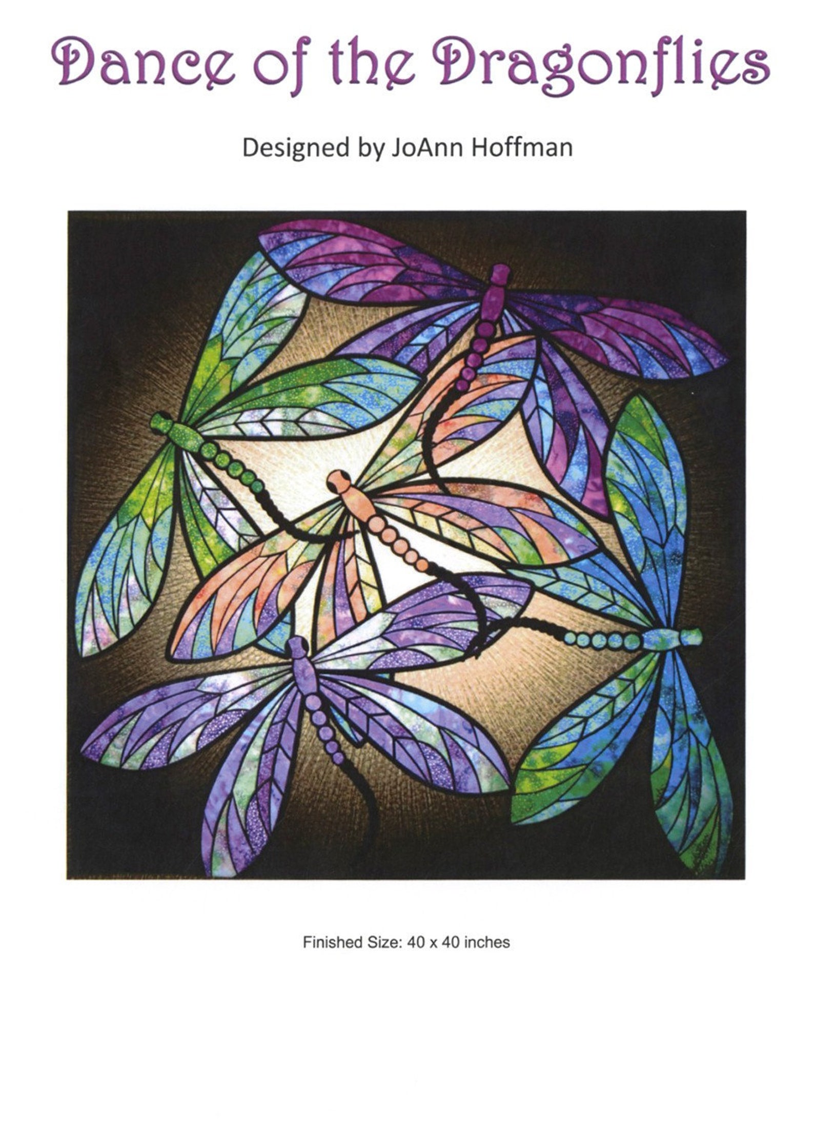 Dance of the Dragonflies Quilt Quilting Pattern by Joann Hoffman From ...